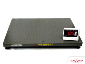 Bascula de Piso HFS 2,000 Kg. X 0.5 Kg. 1.20 X 1.20 mts. con Indicador ...